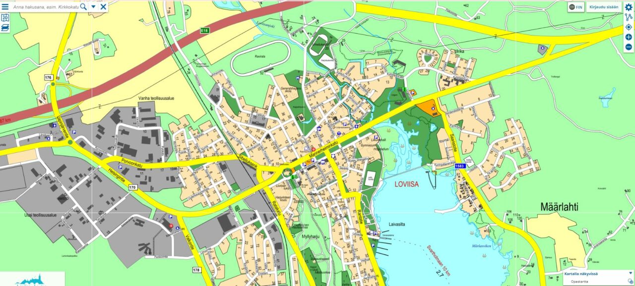 Karttapalvelu - Loviisan kaupunki